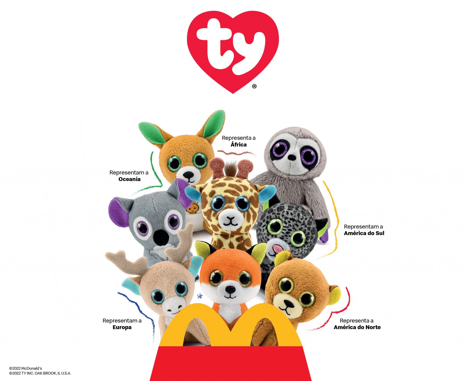 Mundo animal domina o McLanche Feliz com pelúcias de TY - #hashtagcuritiba